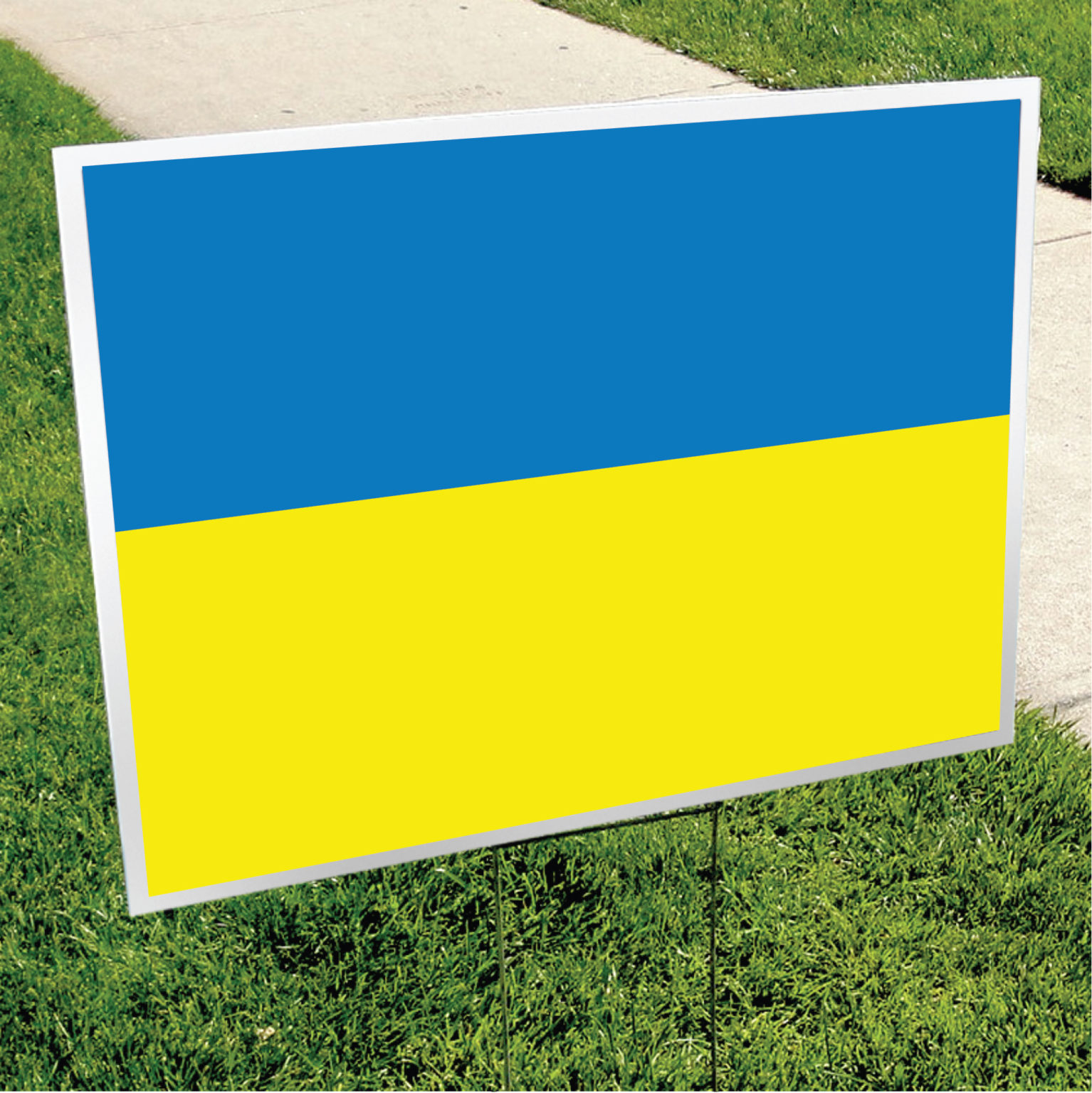 Ukraine Flag Yard Sign - American Screen Printing